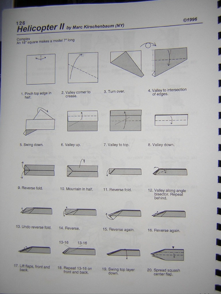 Step-by-Step Origami Helicopter Guide | PDF | Teaching Mathematics ...
