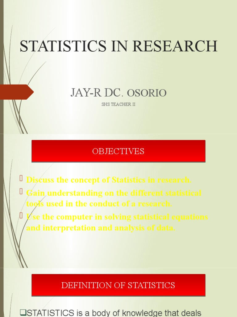 Statistics in Research, Step | Download Free PDF | Statistics | Student ...