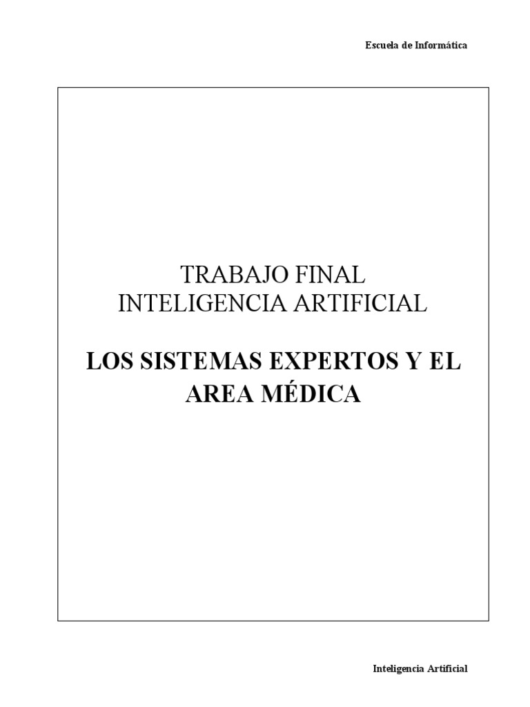Trabajo Final - Inteligencia Artificial | PDF | Inteligencia artificial ... Trabajo Final - Inteligencia Artificial | PDF | Inteligencia artificial ...