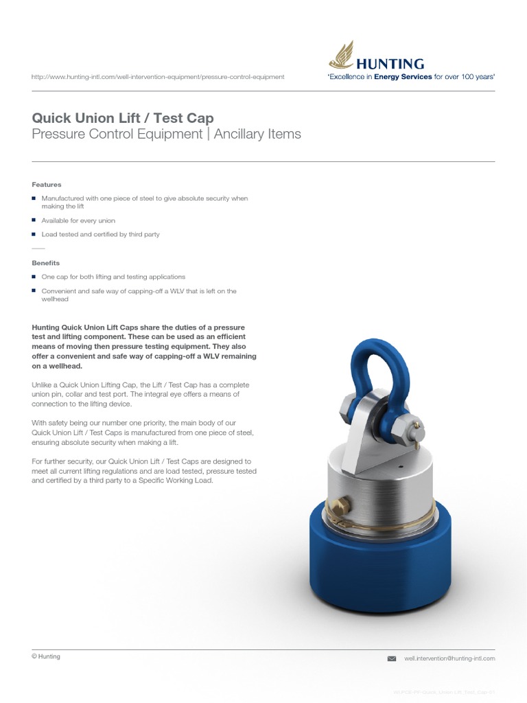 WI - PCE-PF-Quick - Union Lift - Test - Cap-01-LowRes PDF | PDF