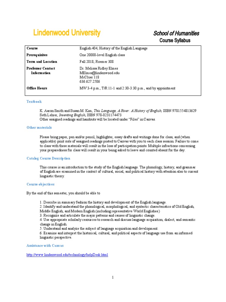 Lindenwood University: School of Humanities | PDF | Academic Dishonesty ...