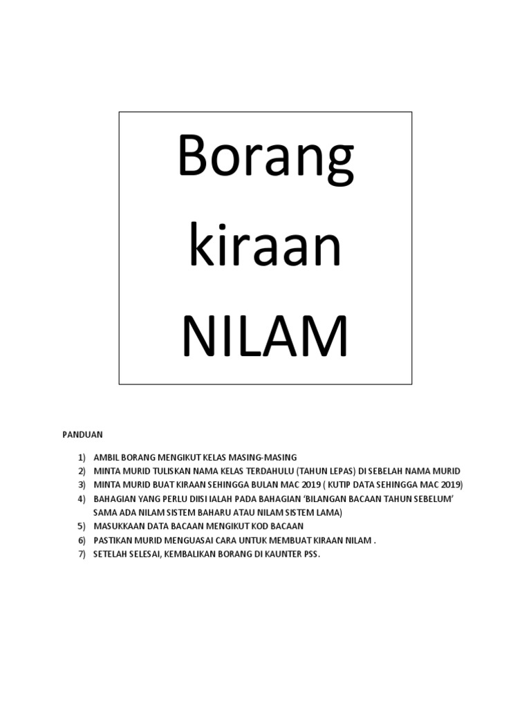 Panduan Nilam | PDF
