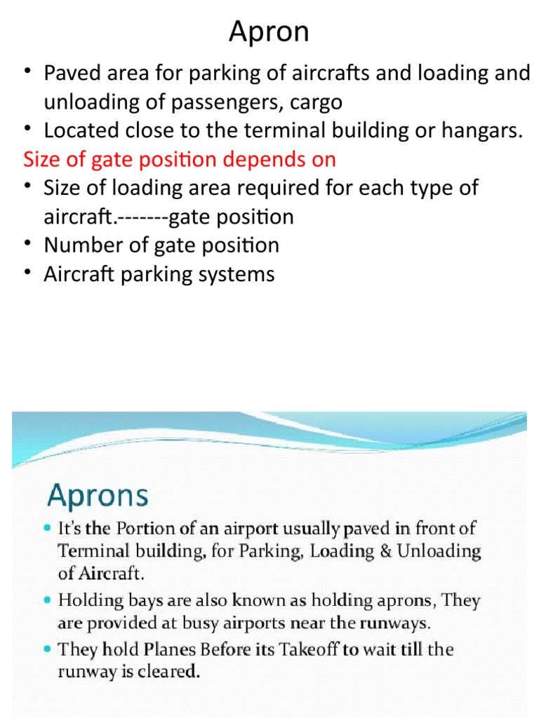 Apron: Size of Gate Position Depends On | PDF | Airport | Aircraft