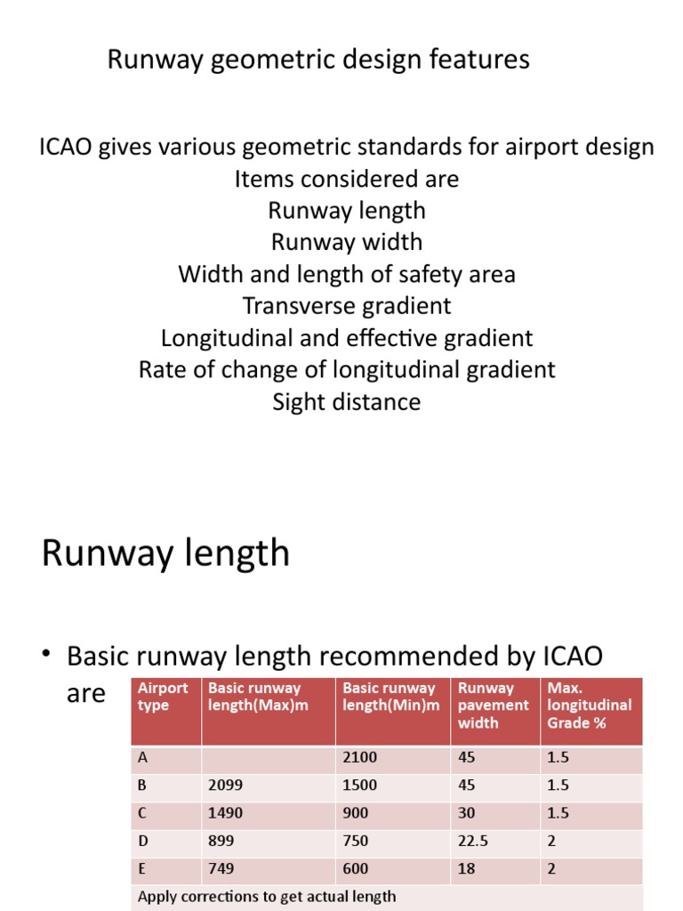 Runway Geometric Design Features | PDF | Runway | Takeoff