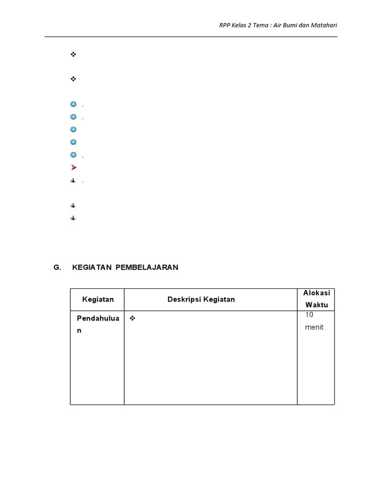 RPP Kelas 2 Tema - 6 - Sub-2-Pembl-2 | PDF