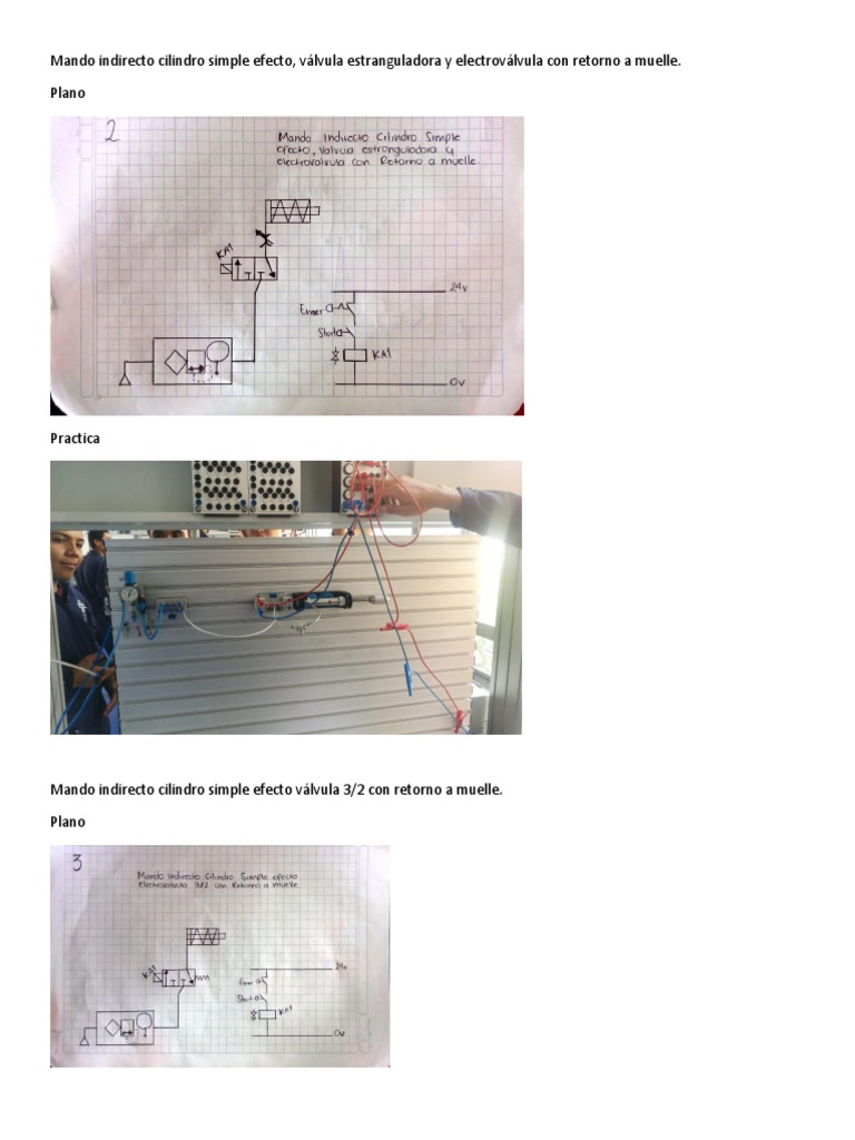 Practica Electroneumatica PDF | PDF