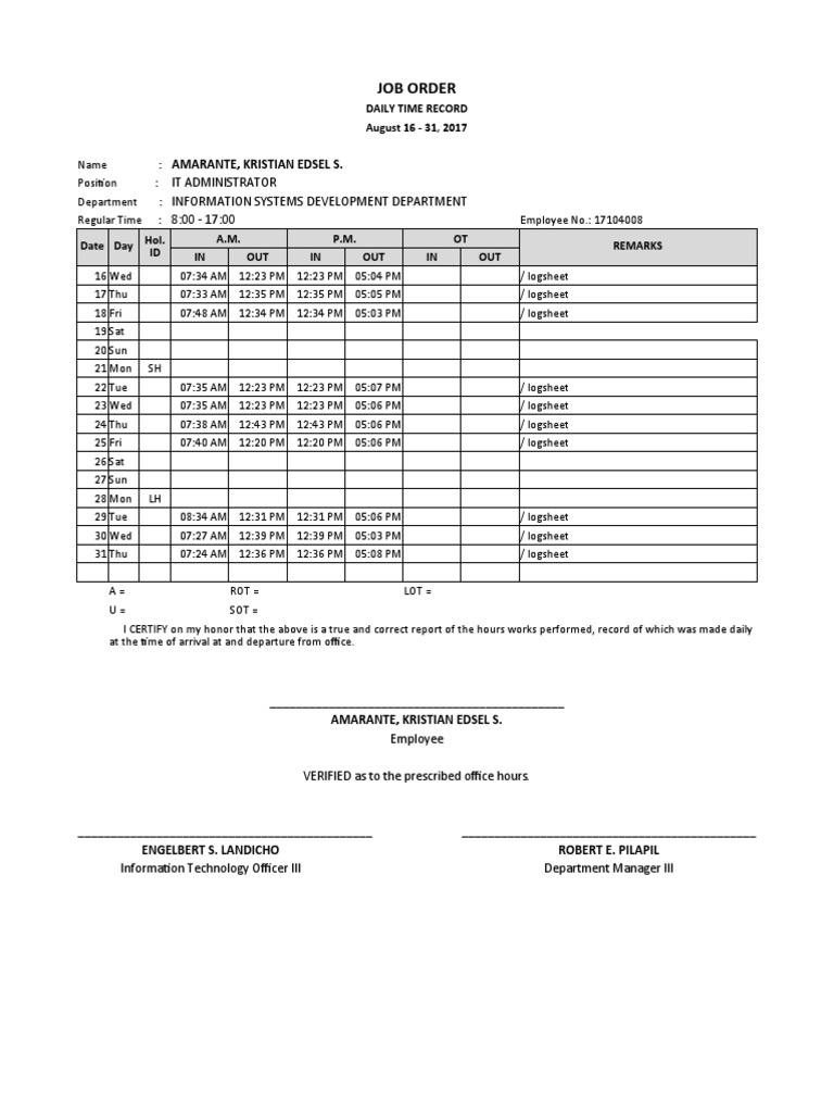 17104008-DTR-Excel - 2CO | PDF