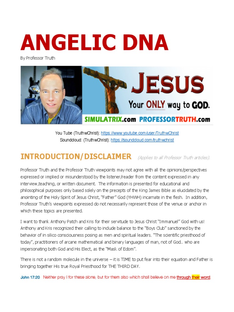 ANGELIC DNA - 170726 PDF | PDF | Life | Proteins