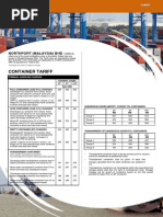 North Port Tariff | PDF | Stevedore | Shipping