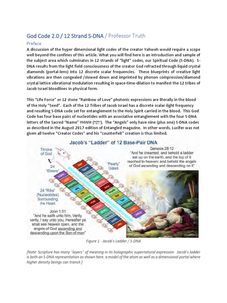 God Code 12 Strand S DNA | PDF | Phonon | Blood