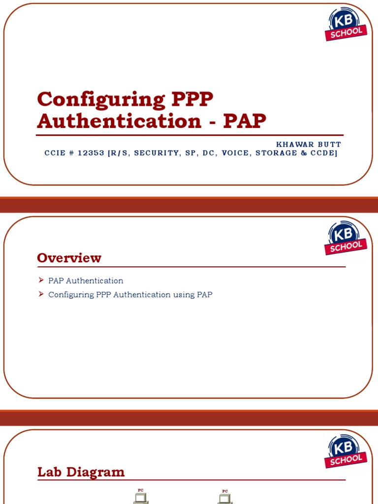 Configuring PAP for PPP Authentication | PDF