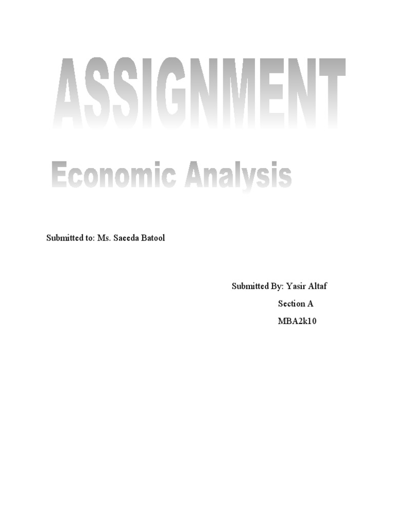 Submitted To: Ms. Saeeda Batool | PDF | Profit (Economics) | Oligopoly