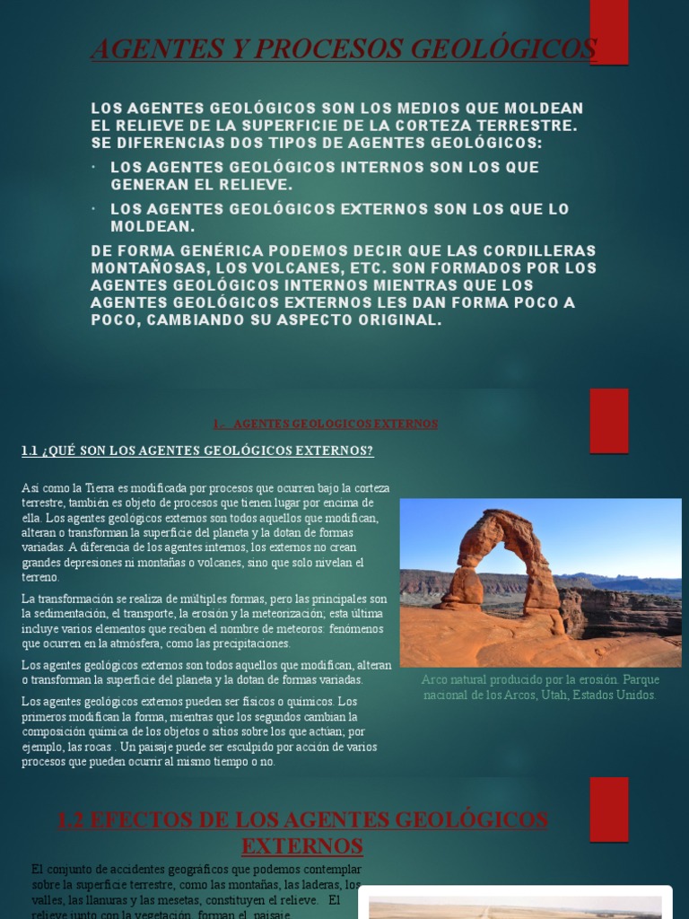 Agentes Geológicos Externos | PDF | Terreno | Tierra