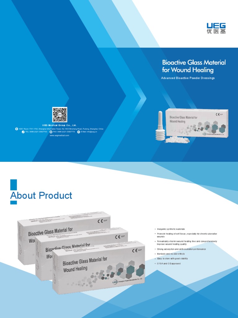 Bioactive Glass Material For Wound Healing Brochure | PDF | Wound ...