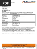 NEW INDIA Intimation Letter | PDF