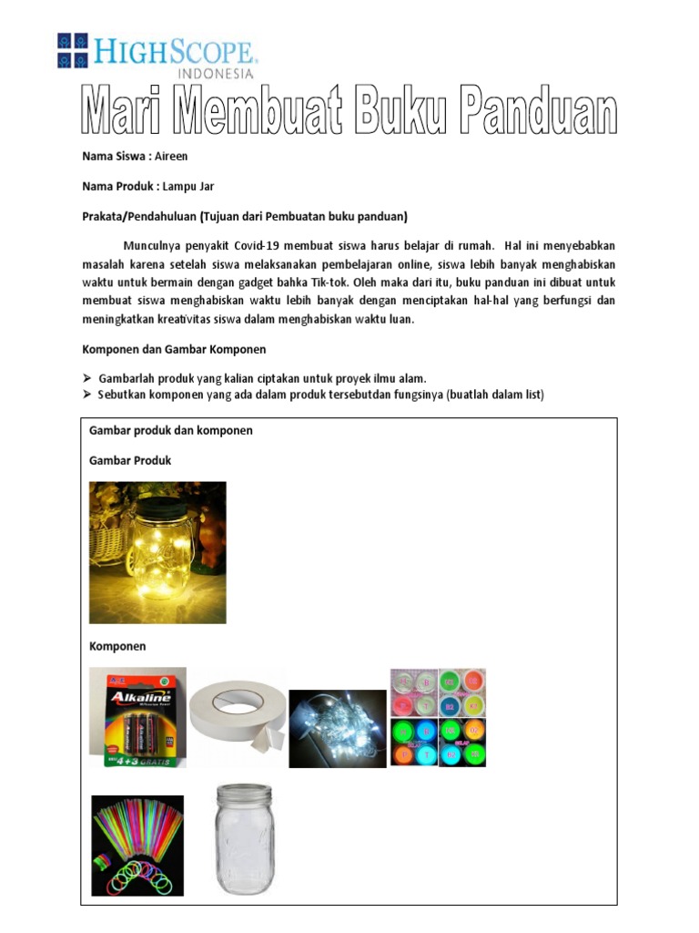 Contoh Buku Panduan Siswa | PDF