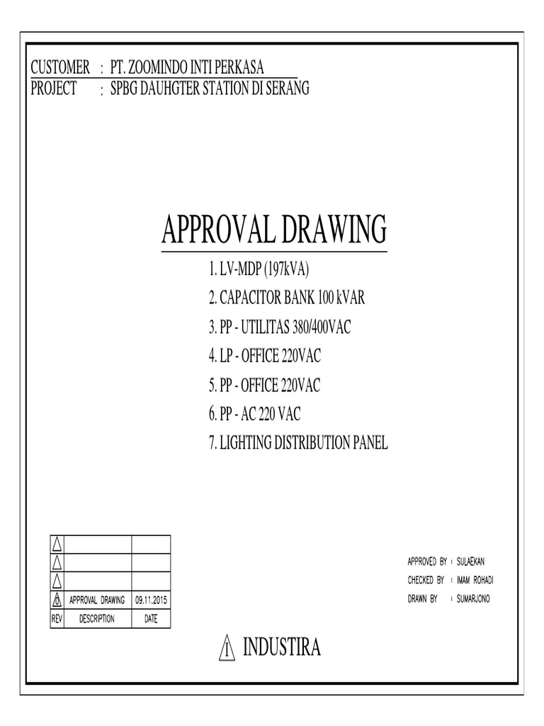 Approval Drawing: Industira | PDF | Technology & Engineering