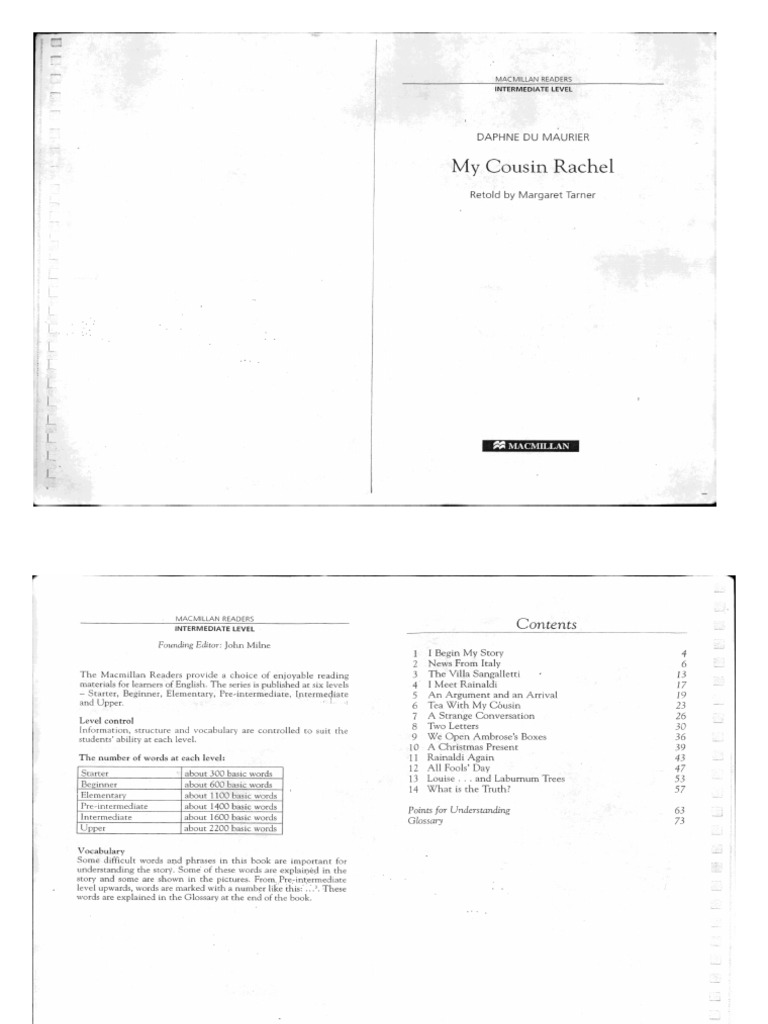 My Cousin Rachel - Reading Comprehension | PDF