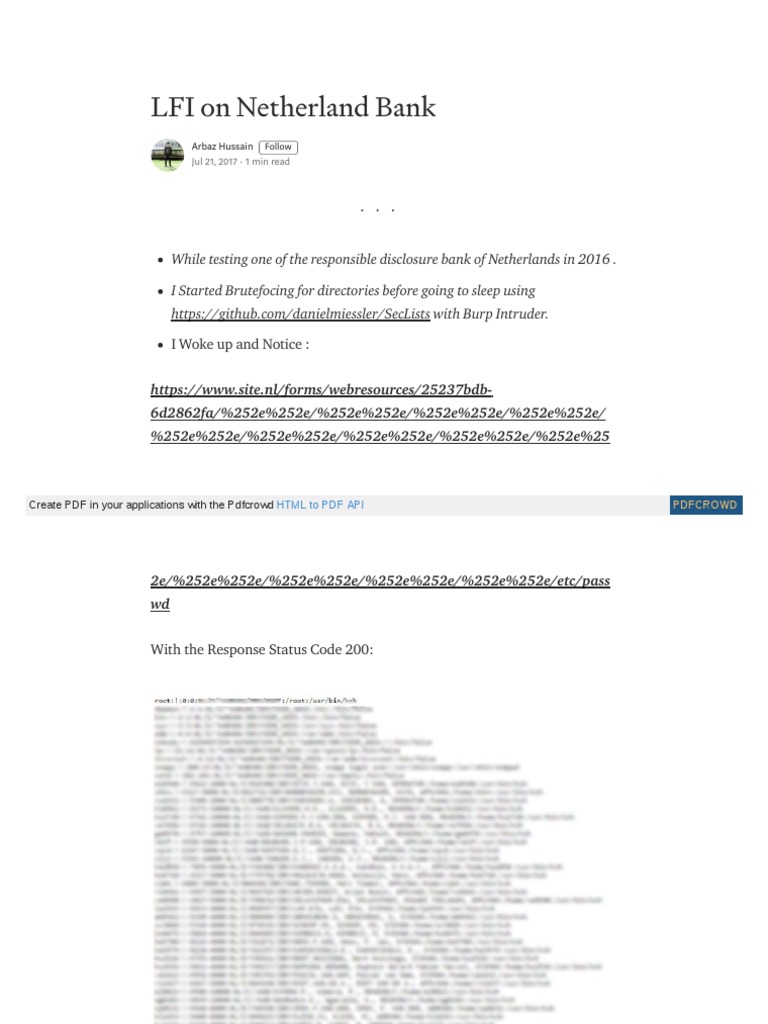 LFI On Netherland Bank PDF | PDF