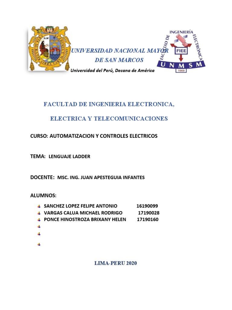 Lenguaje Ladder en Automatización Industrial | PDF | Entorno de ...