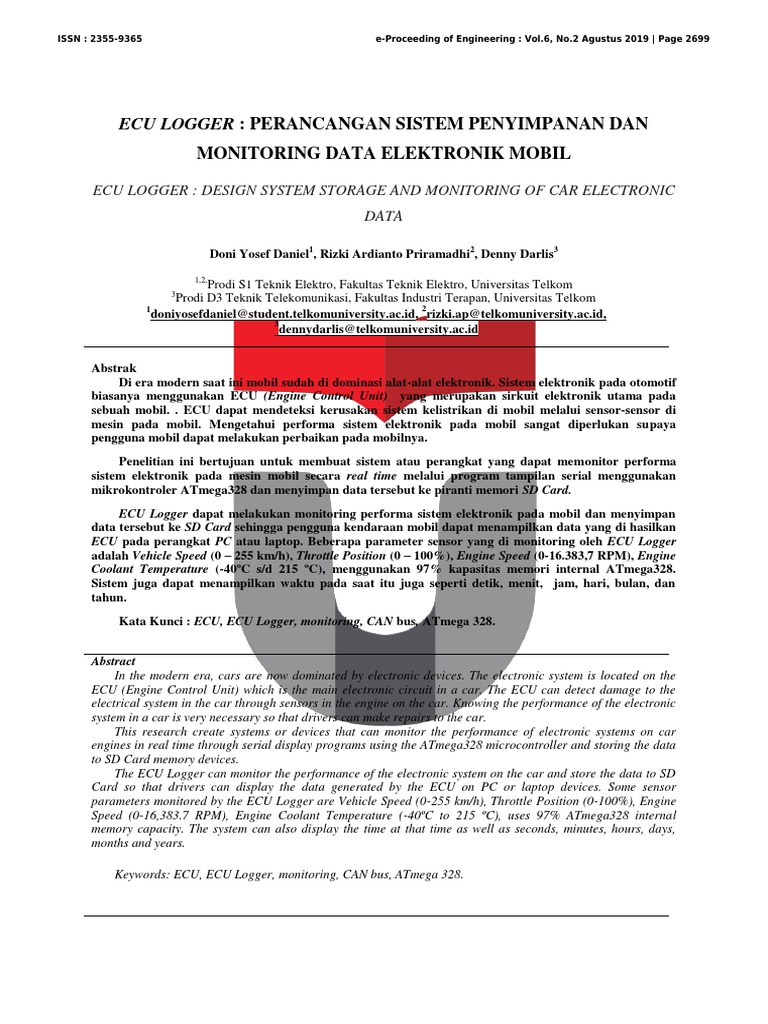 ECU Logger untuk Monitoring Mobil | PDF | Teknologi & Rekayasa