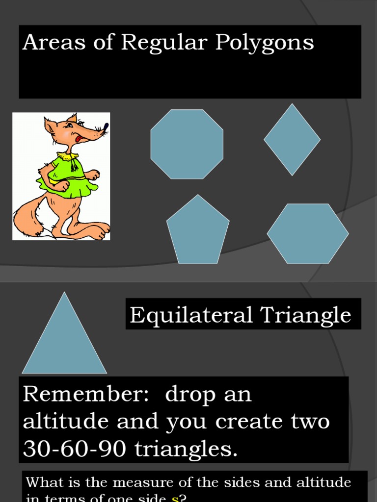 Areas of Regular Polygon | PDF | Area | Triangle