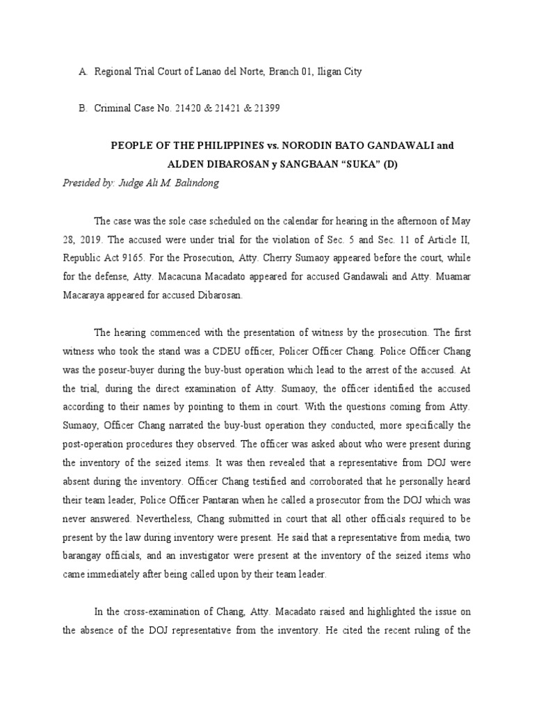 Court Observation Assignment | PDF | Prosecutor | Witness