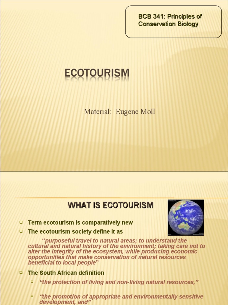 Chapter 15 - Ecotourism | PDF | Sustainability | Tourism