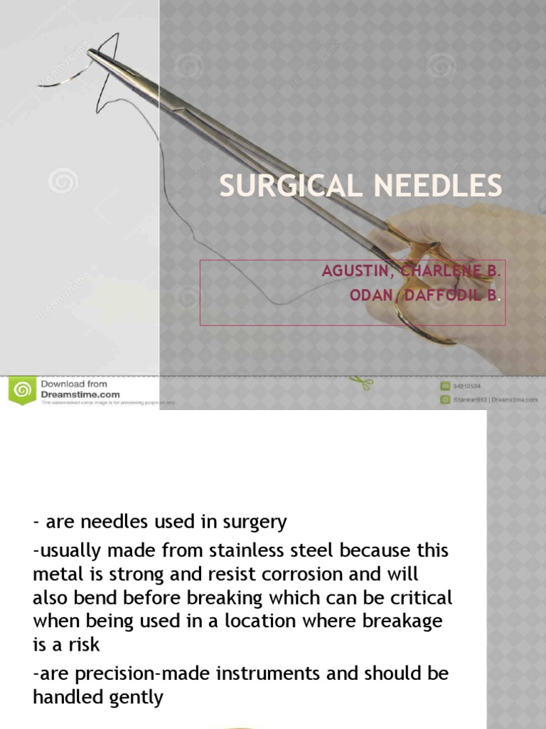 NEEDLES Report (Minor Surgery) EDITED | PDF | Surgical Suture | Surgery