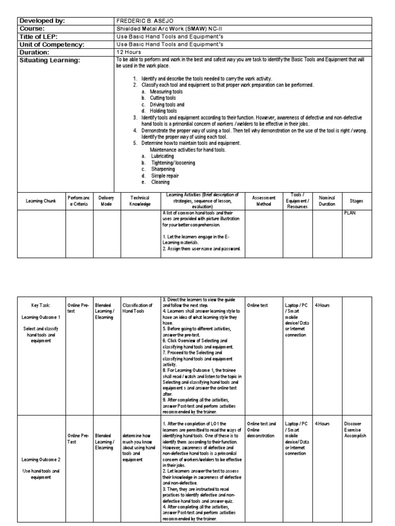 Learners Engagement Plan LEP | PDF | Educational Technology | Tools