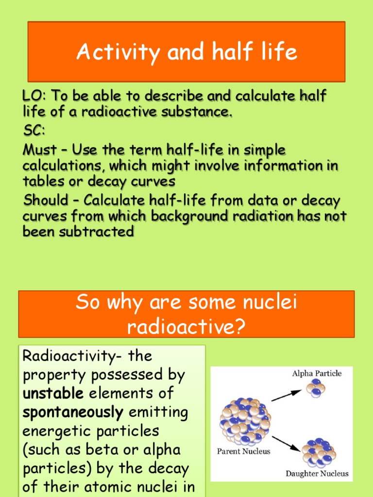 Radioactivity-5 - Activity-And-Half-Life-1 - Online Learning | PDF ...