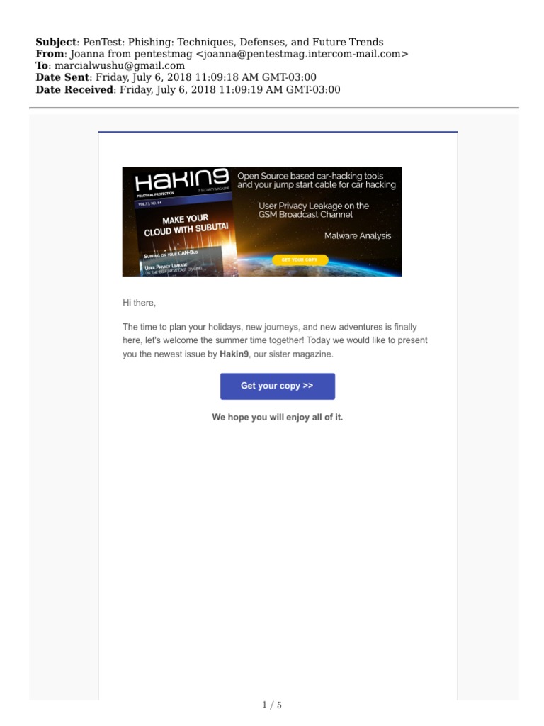 2018-07-06-PenTest - Phishing - Techniques, Defenses, and Future Trends ...
