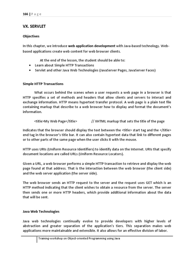 15 Servlet Pdf Java Servlet Hypertext Transfer Protocol 5143