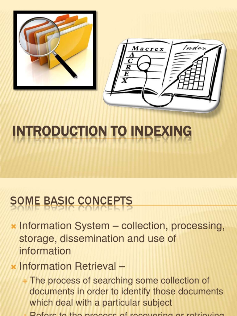 Introduction To Indexing | PDF | Search Engine Indexing | Database Index