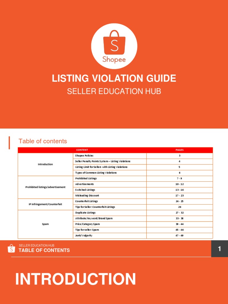 Listing Violation Guide Shopee - Update 2019 | PDF | Counterfeit | Prices