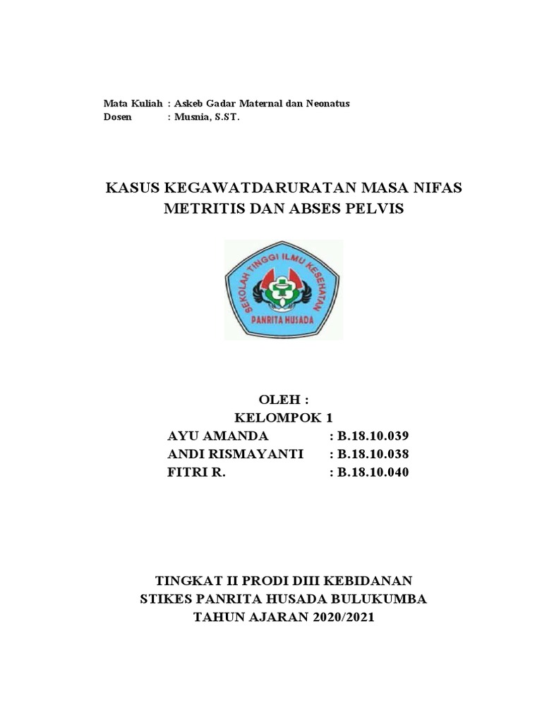 Metritis Dan Abses Pelvis | PDF