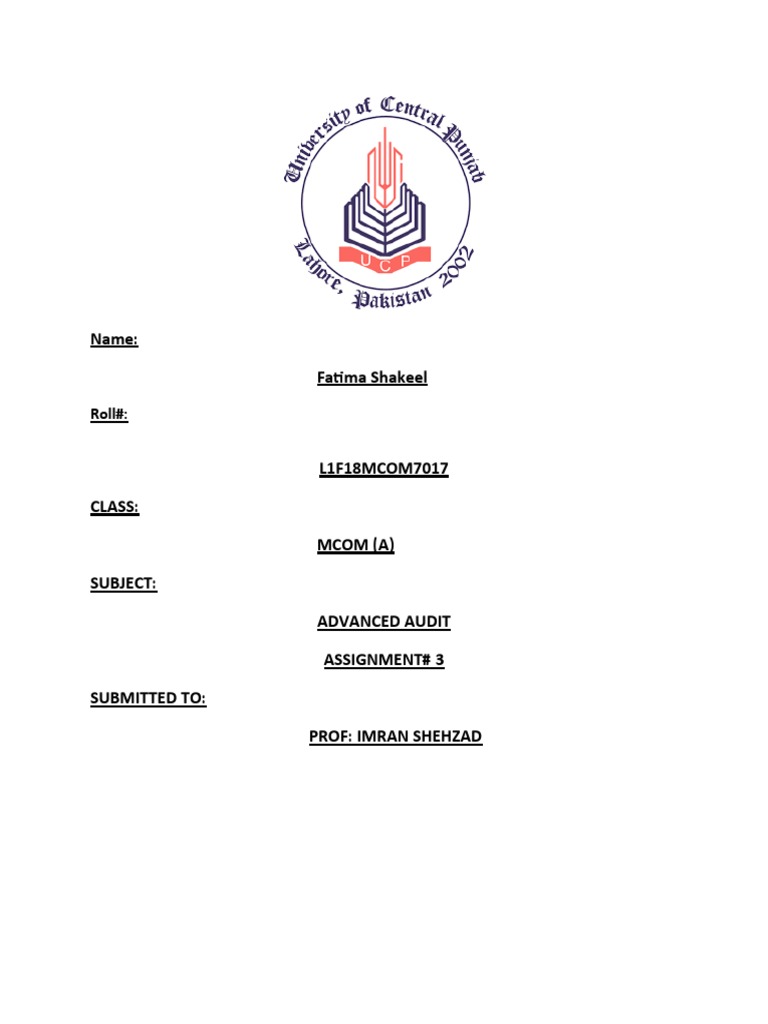 Name:: Fatima Shakeel | PDF