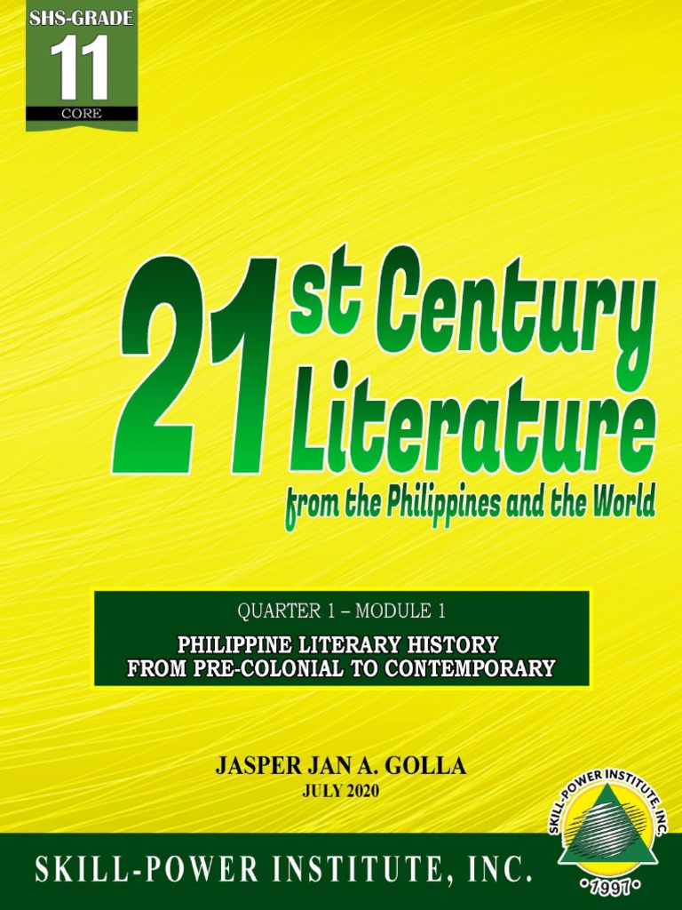 21st Century Literature Module PDF | PDF | Legends | Educational Assessment 21st Century Literature Module PDF | PDF | Legends | Educational Assessment