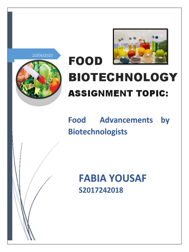 Food Biotechnology: Fabia Yousaf | PDF | Biotechnology | Genetically ...