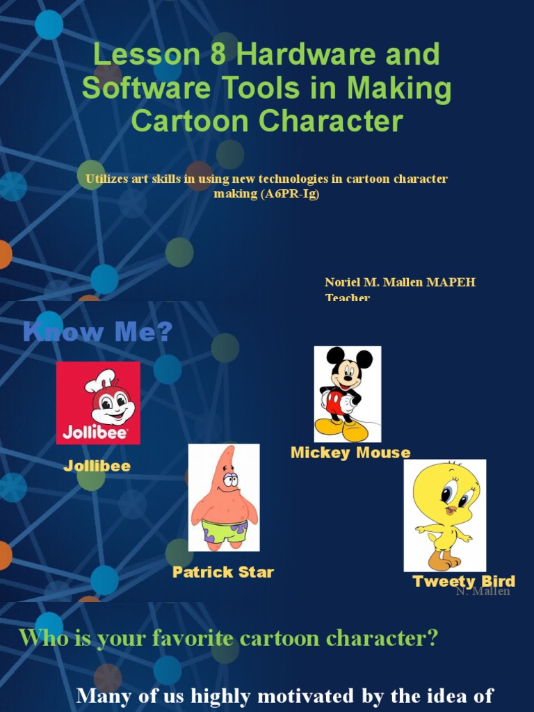 Lesson 8 Hardware and Software Tools Used in Making Cartoon | PDF | Art ...