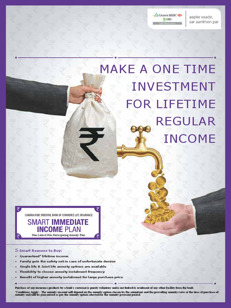 Smart Immediate Income Plan Web Brochure V04 | PDF | Life Annuity ...