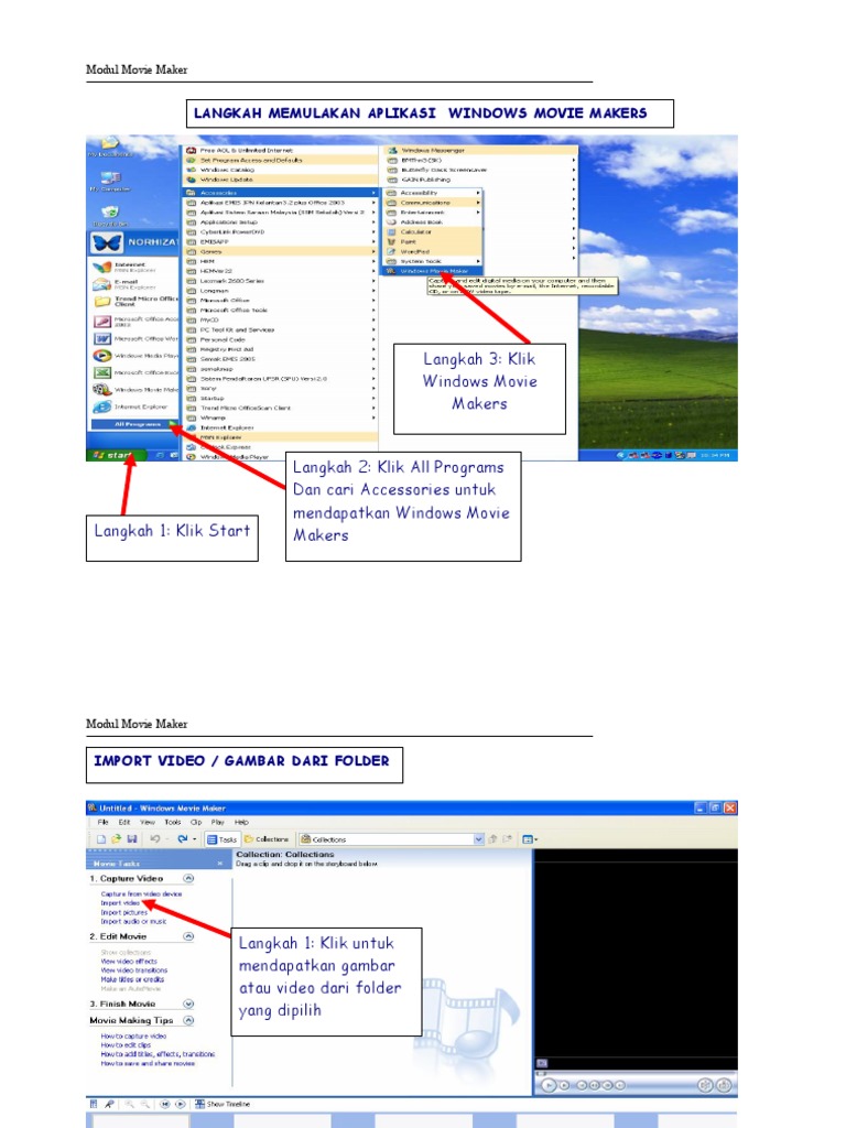 Tutorial Windows Movie Maker | PDF