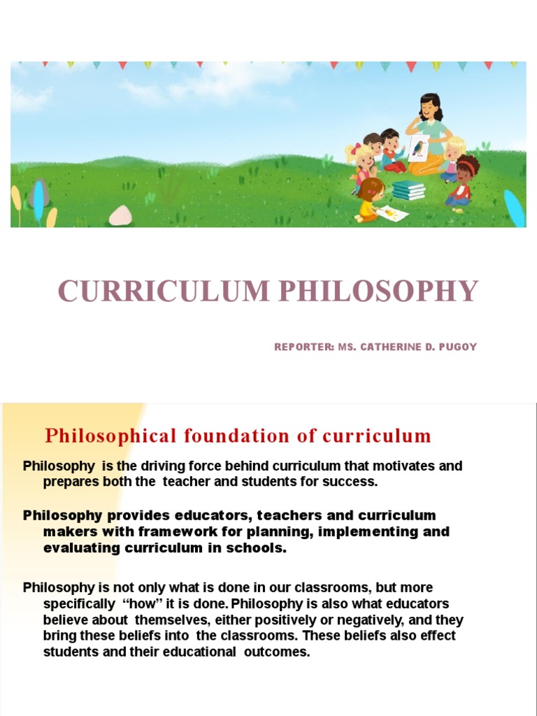 Curriculum Philosophy | PDF | Curriculum | Critical Thinking