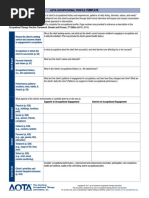 AOTA Adult Outpatient Occupational Profile | PDF | Occupational Therapy ...