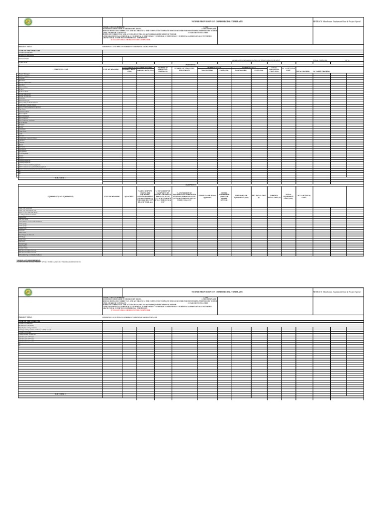 B190194PGM - NCDMB Commercial Template | PDF | Pipeline Transport | Prices