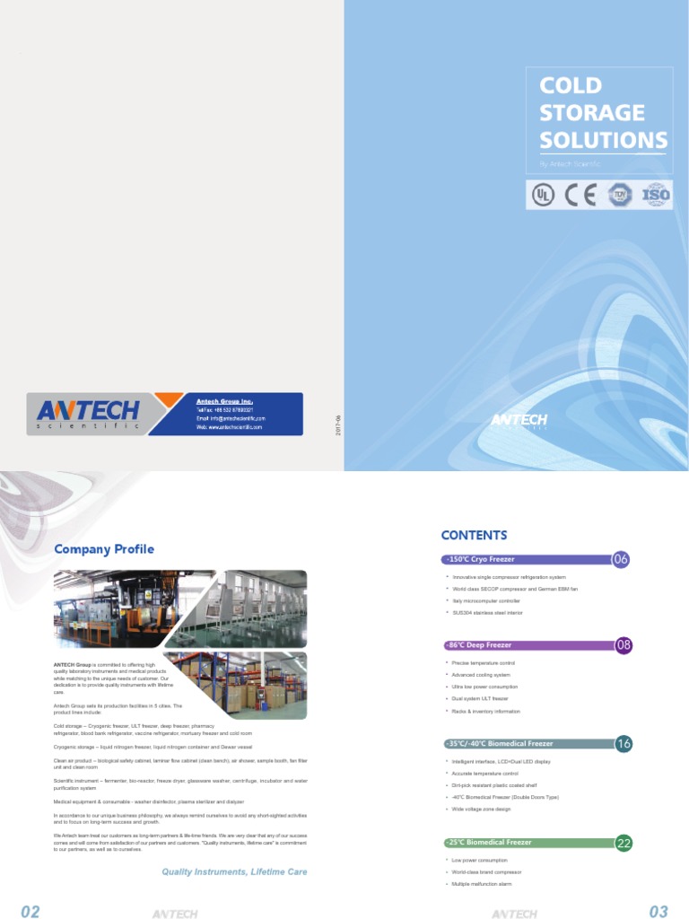 2017 Cold Storage Solutions-Antech Group PDF | PDF | Refrigerator | Door