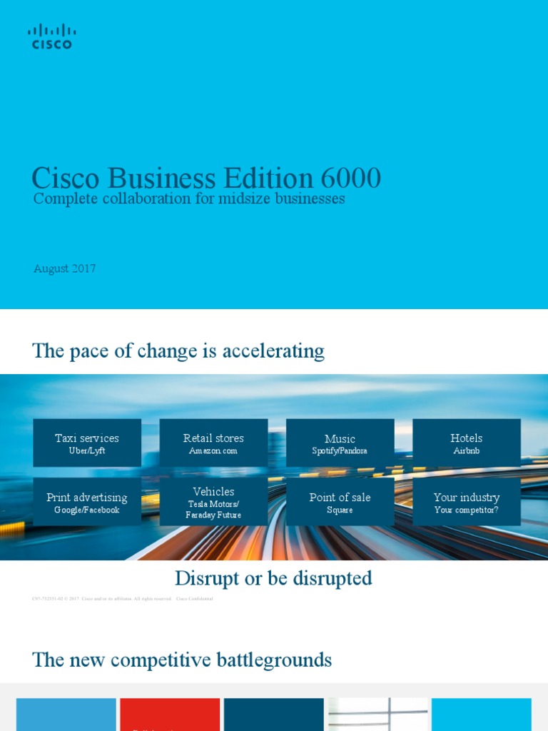 Cisco Business Edition 6000: Complete Collaboration For Midsize ...