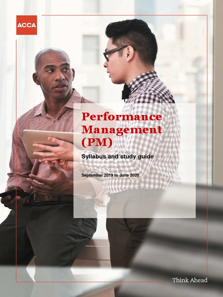 Performance Management (PM) : Syllabus and Study Guide | PDF