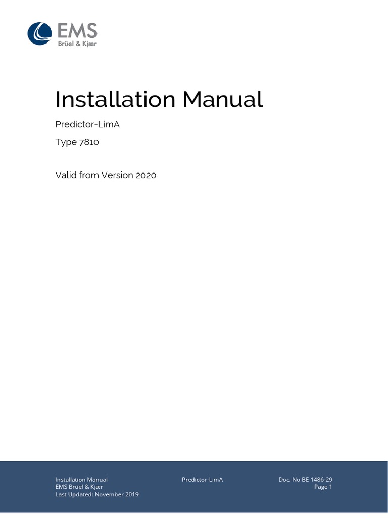 Installation Manual | PDF