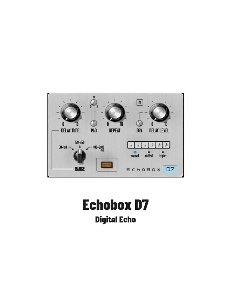 Echobox D7: Digital Echo | PDF | Audio Electronics | Computing